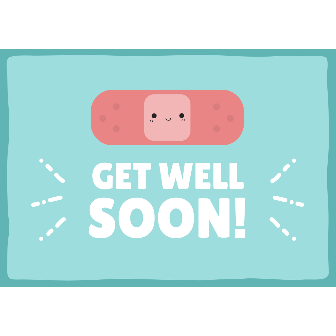 Get Well Soon Postcard – THE SLABB