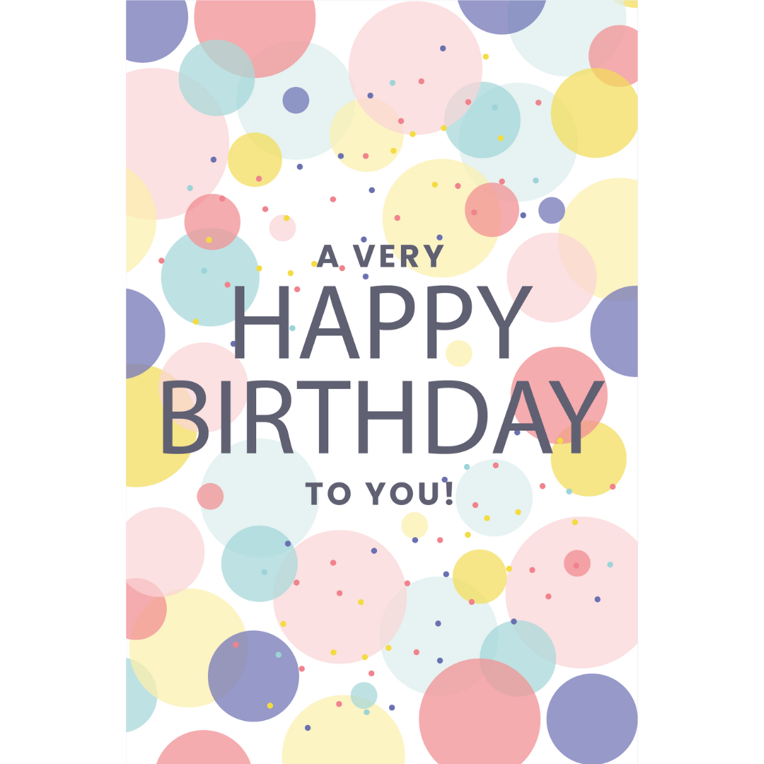 Happy Birthday Postcard (Modern) – THE SLABB