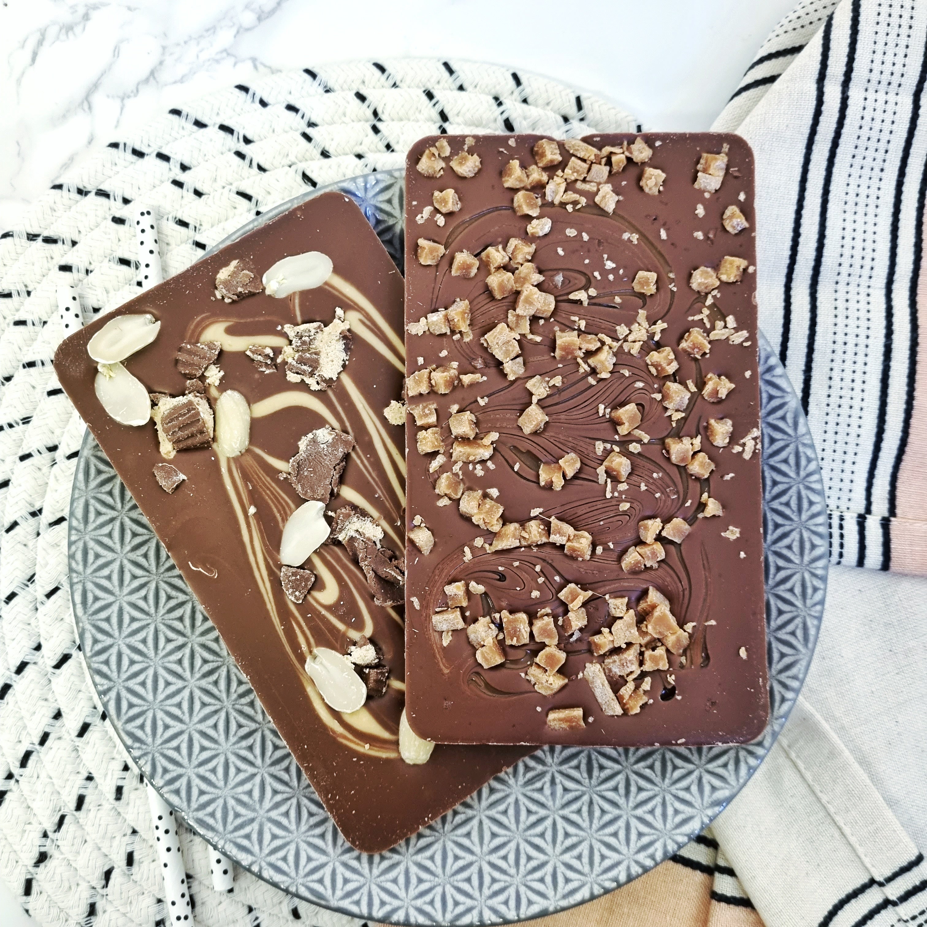 Milk Chocolate Peanut Butter And Caramel Slabb Duo – THE SLABB
